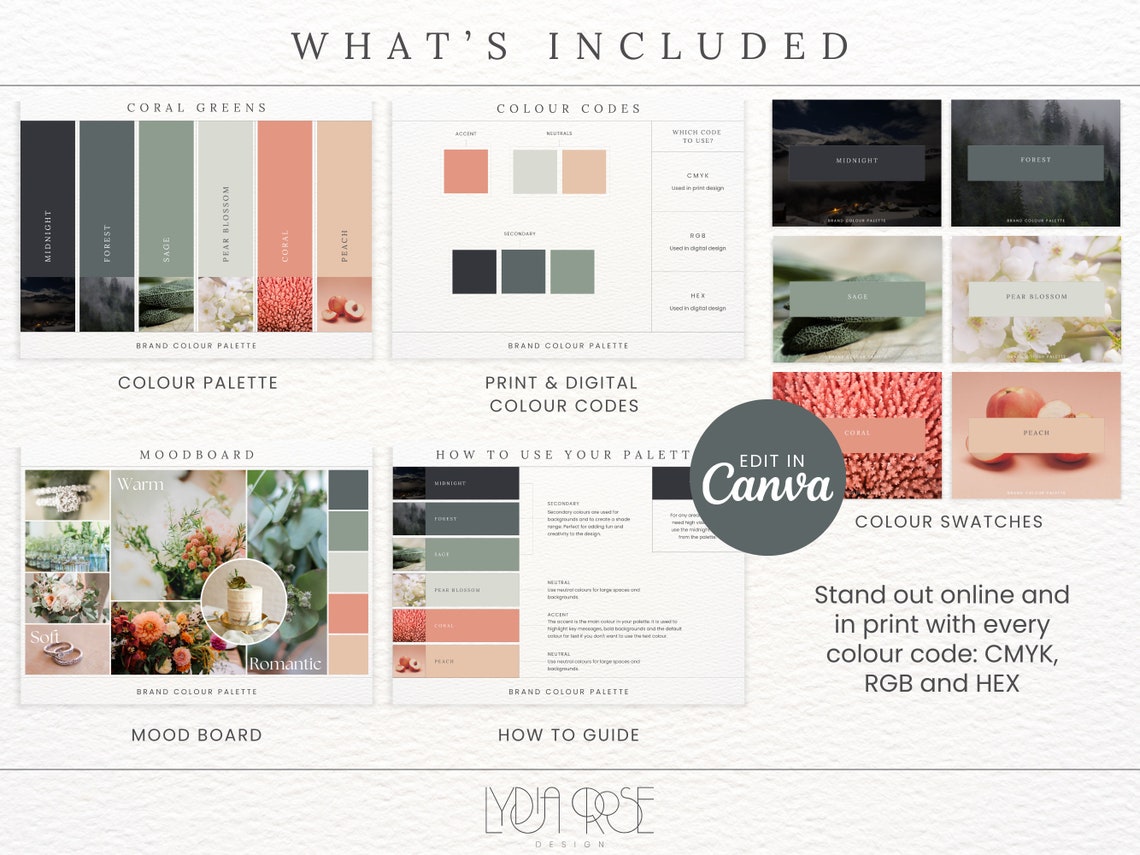 Wedding Premium Colour Palette Colour Palette With CMYK, RGB & Hex ...