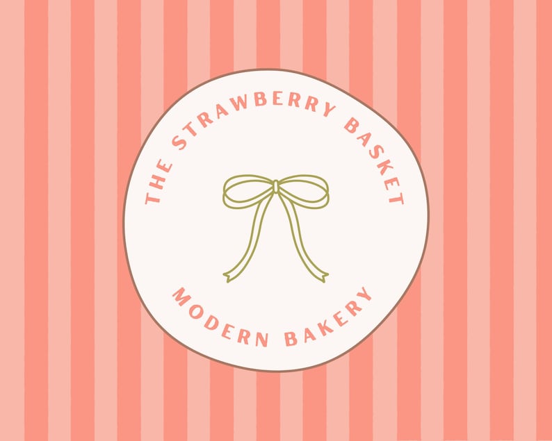 Coquette Logo Design | Editable Canva Template for Feminine Branding ...