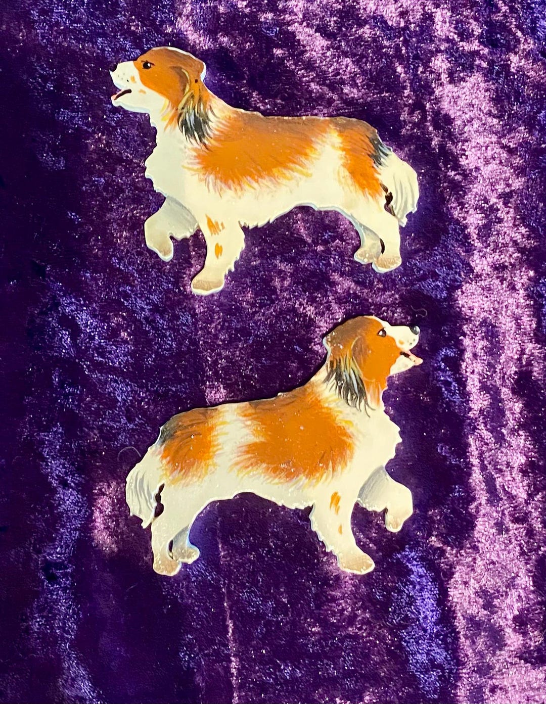 Nederlandse Kooikerhondje, Refrigerator Magnet, Hand Painted Original ...