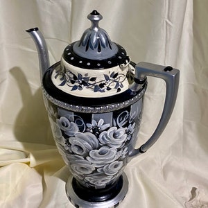 Original Design, Hand Painted, Repurposed Teapot - Etsy