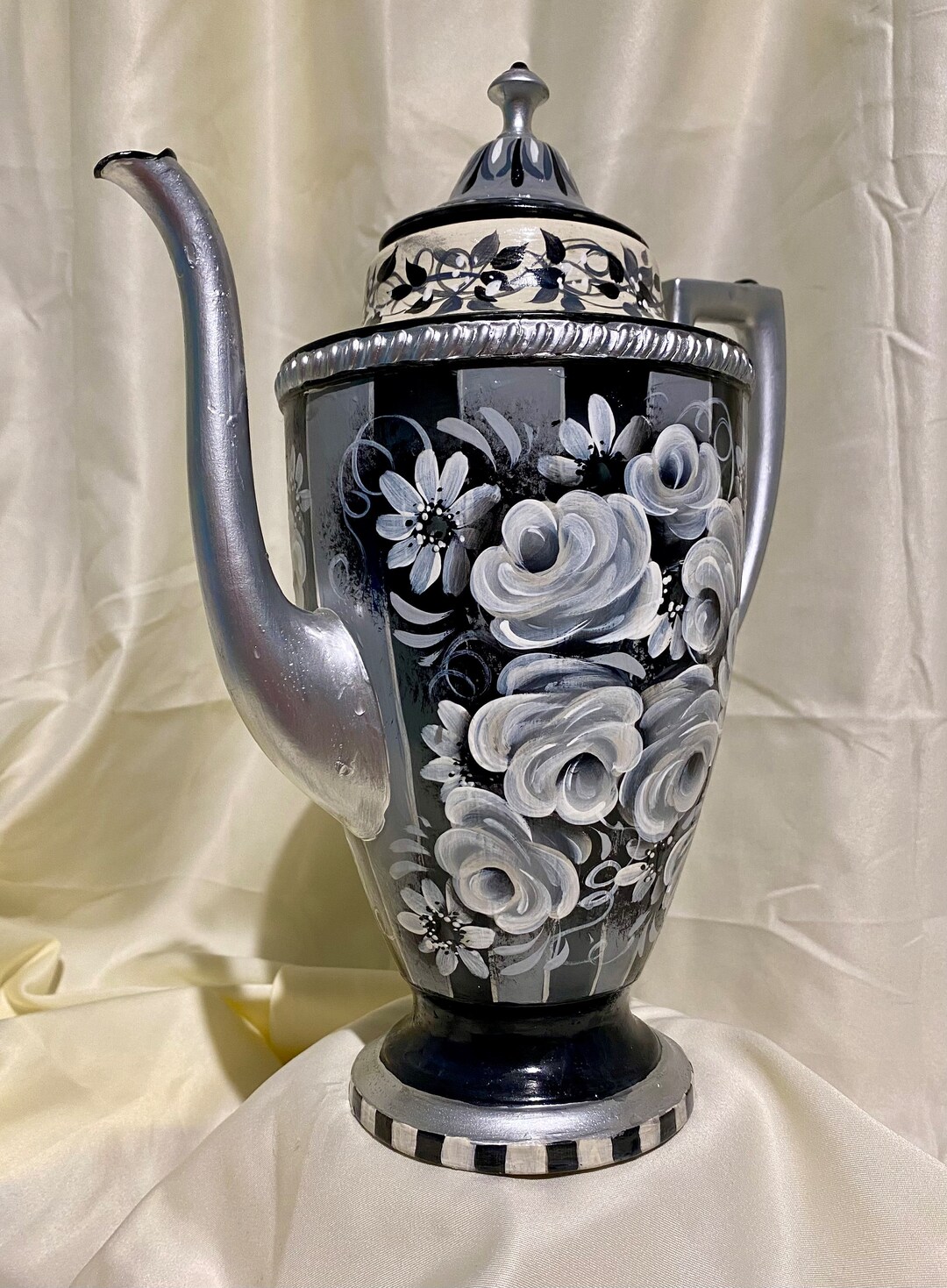 Original Design, Hand Painted, Repurposed Teapot - Etsy