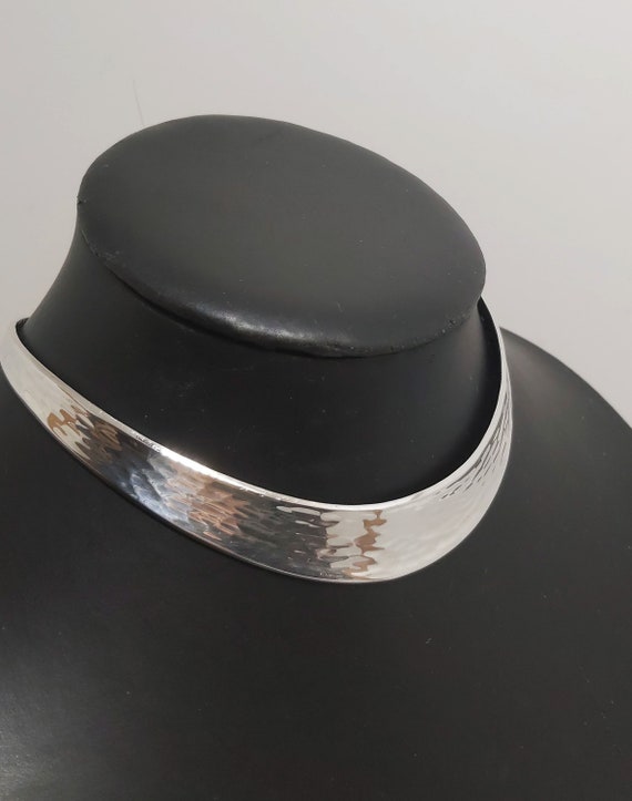 Vintage neck ring choker torque design, Alton, Scandi… - Gem