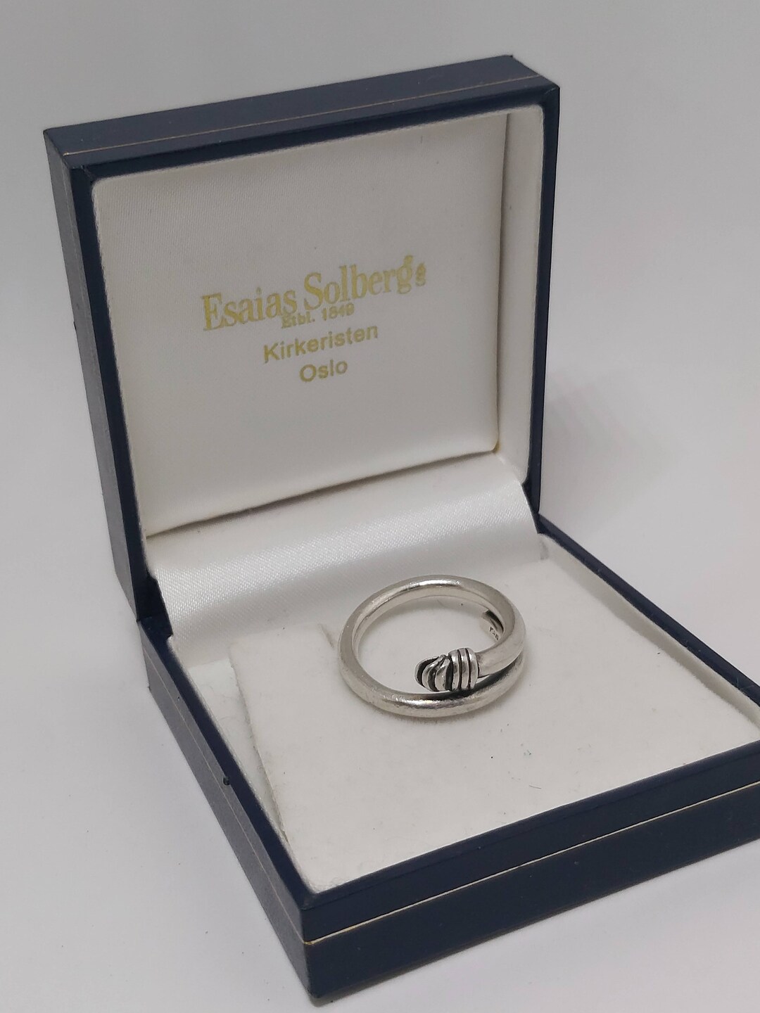 Vintage Danish Ring Designed by Fagerthun, Sterling Silver Snake Ring ...