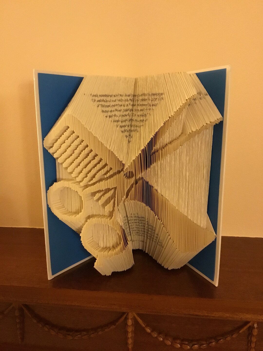 Handmade Folded Book Art, Scissors & Comb, Hairdresser or Barber Gift ...