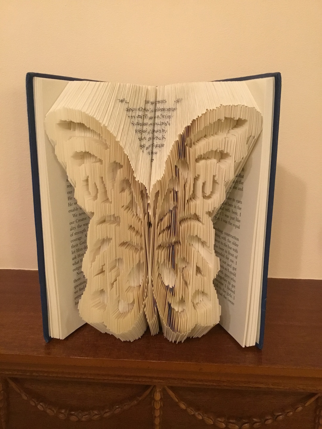 Handmade Folded Book Art, Butterfly, Made to Order. - Etsy