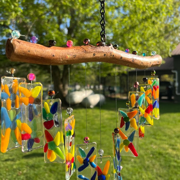 Glass Wind Chime - Etsy
