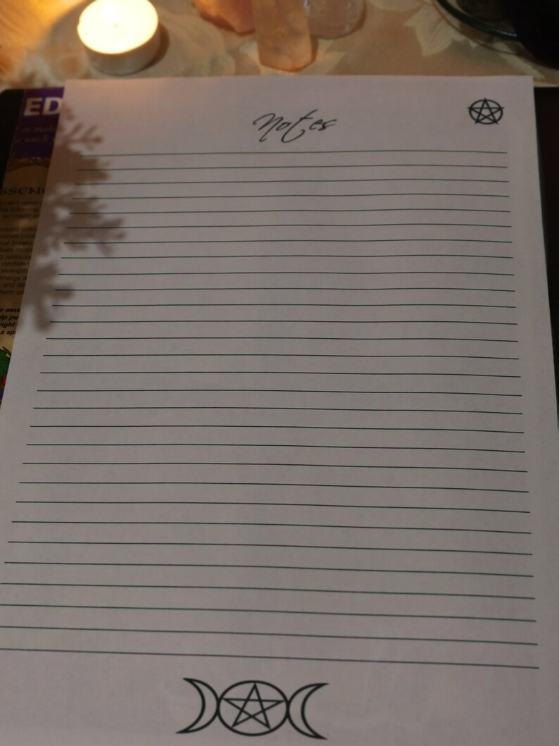 Digital Planner Page Pagan Themed Large - Etsy