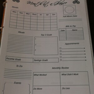 Digital Planner Page Pagan Themed Large - Etsy