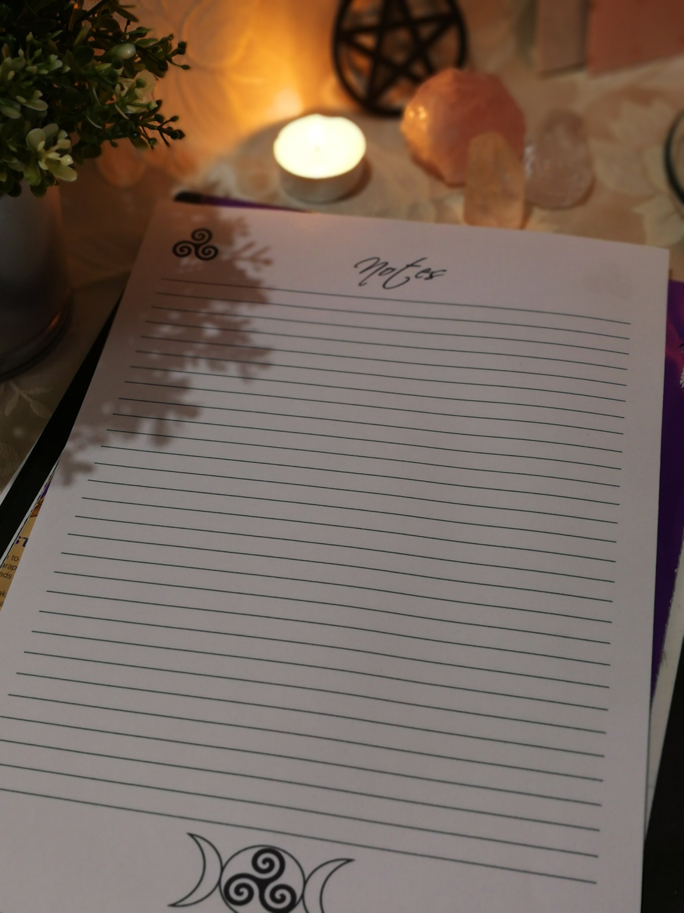 Digital Planner Page Pagan Themed Large - Etsy