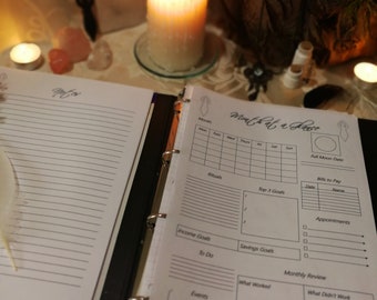 Digital Planner Page Pagan Themed Large - Etsy