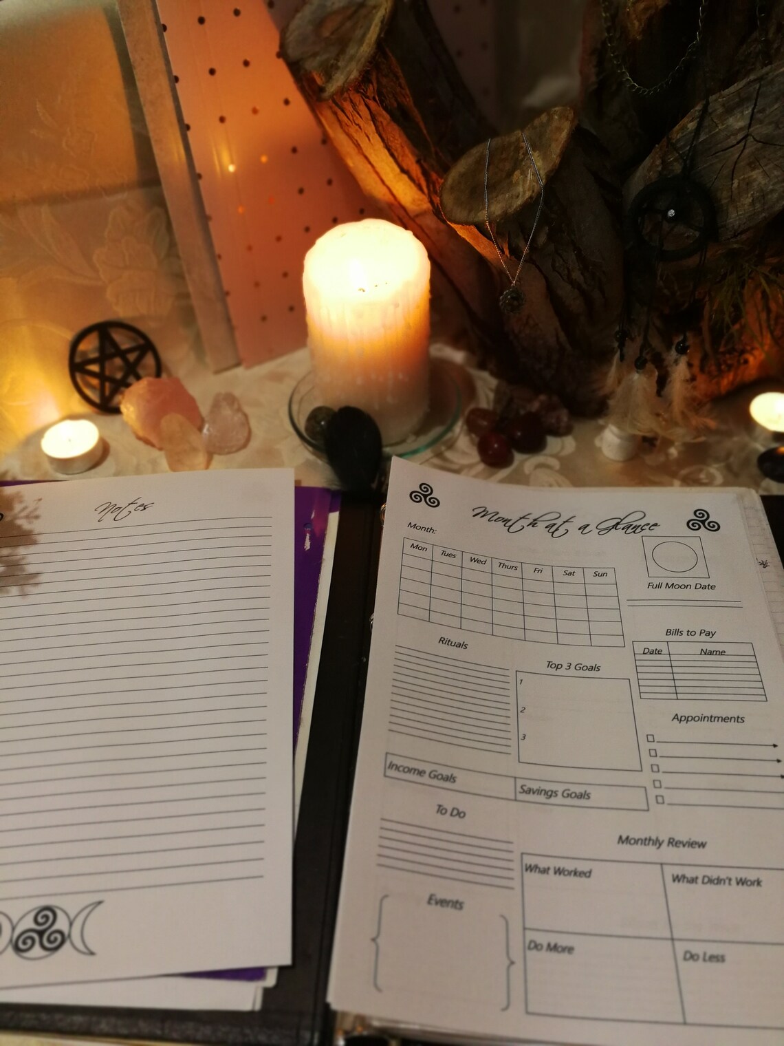 Digital Planner Page Pagan Themed Large - Etsy