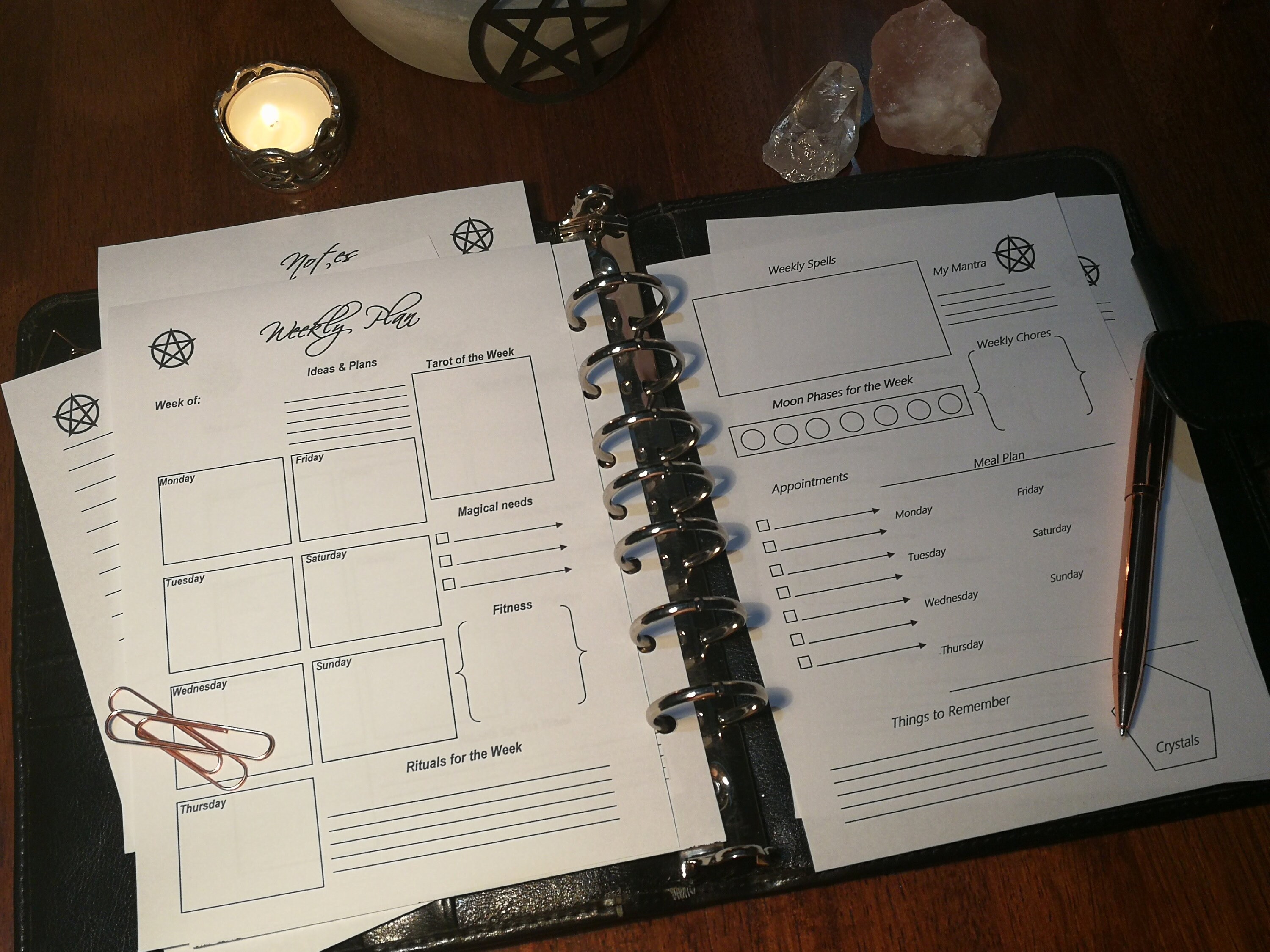 Digital Planner Page Pagan Themed - Etsy