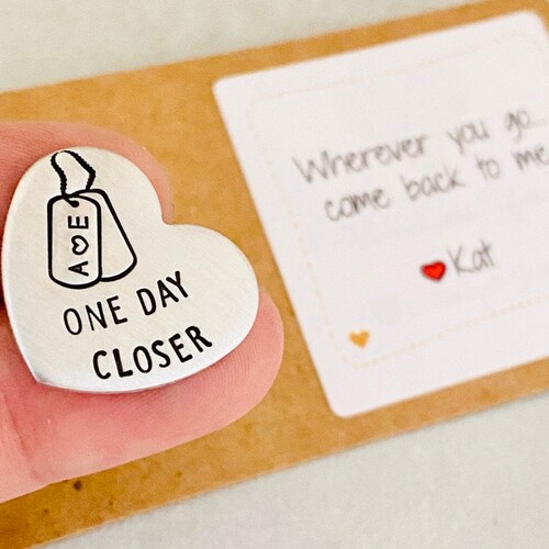 Personalised One Day Closer Token Military Gift Long - Etsy