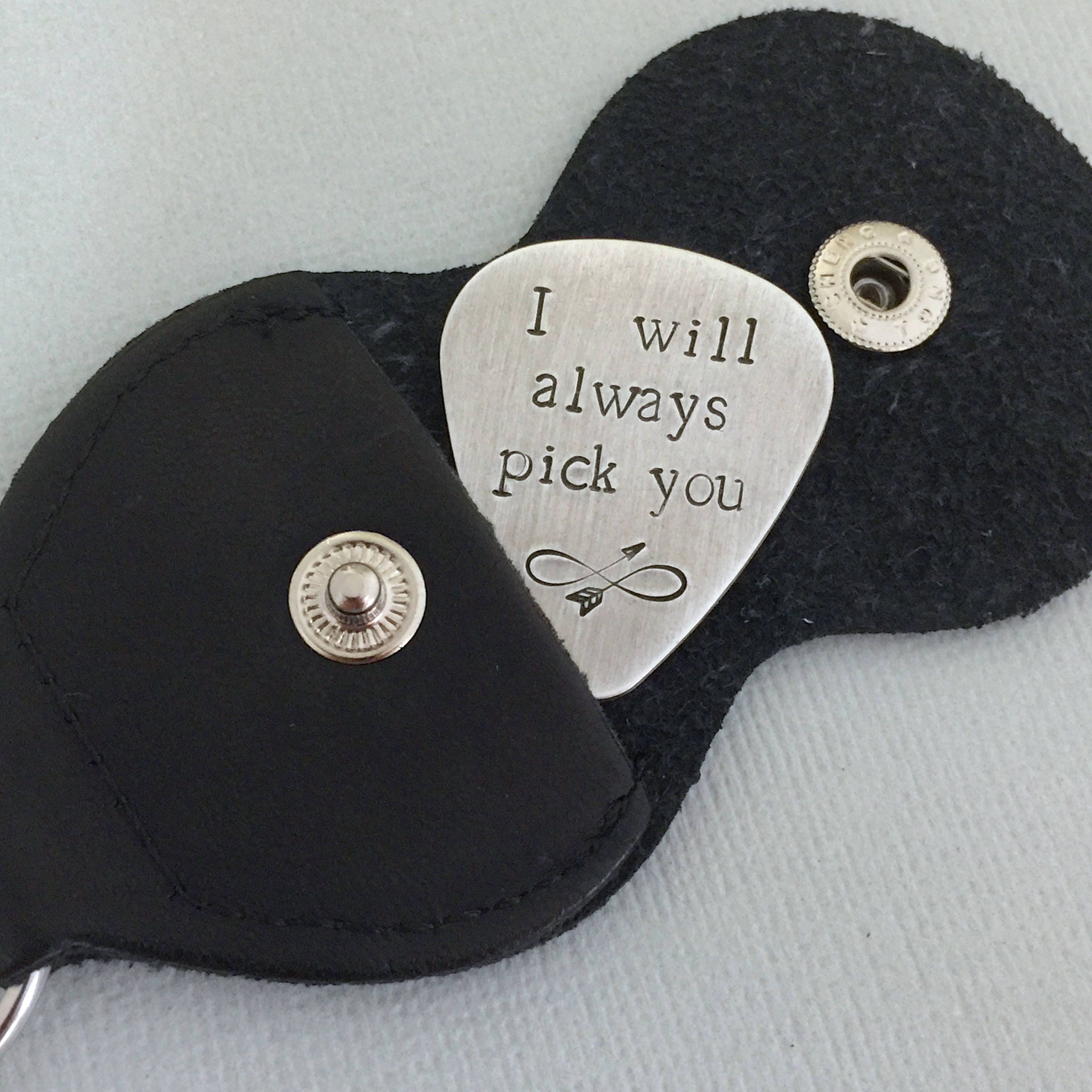 Double Sided I Will Always Pick You Guitar Pick Anniversary - Etsy