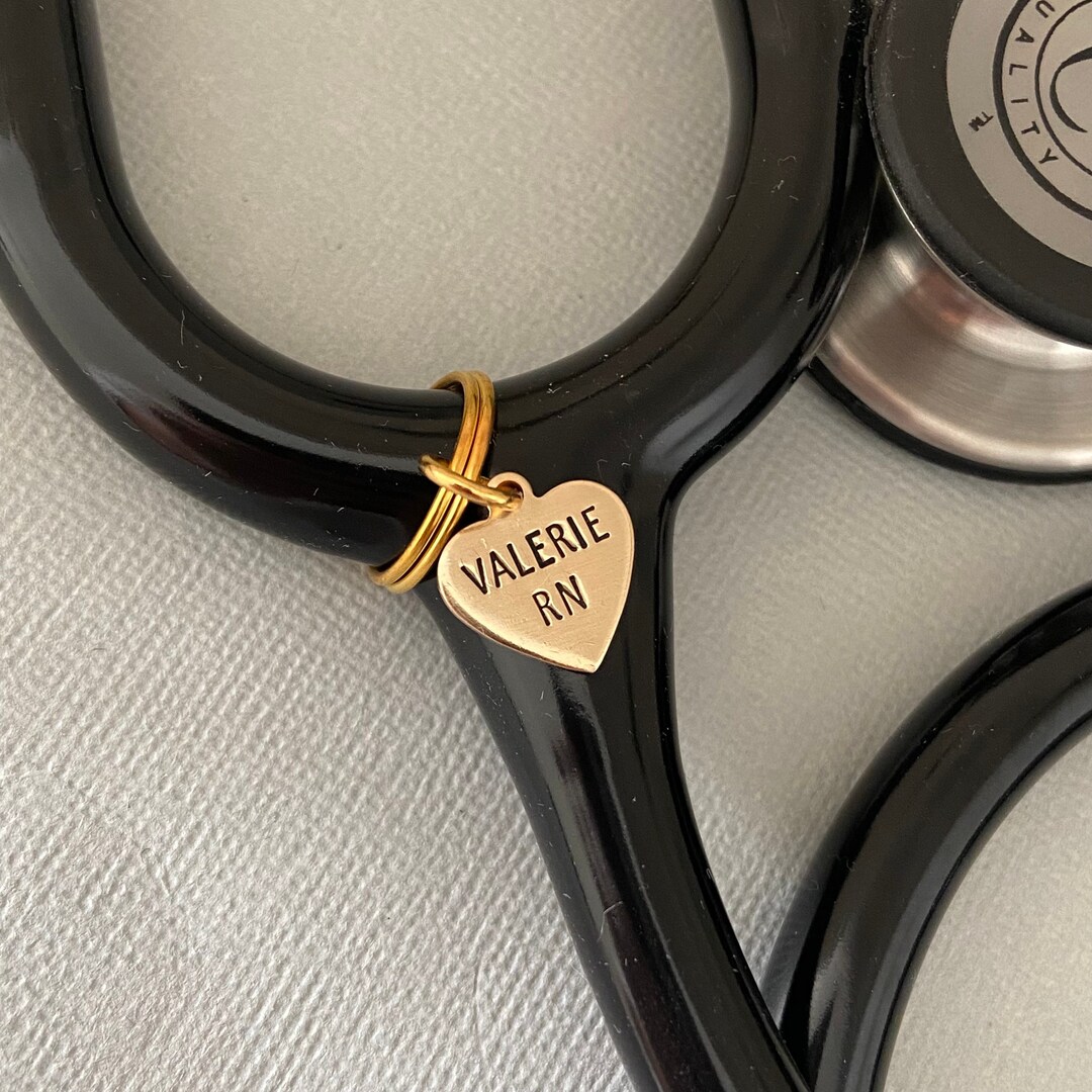 Nurse Stethoscope ID Tag, RN Name Tag, Stethoscope LPN Charm, Nurse ...