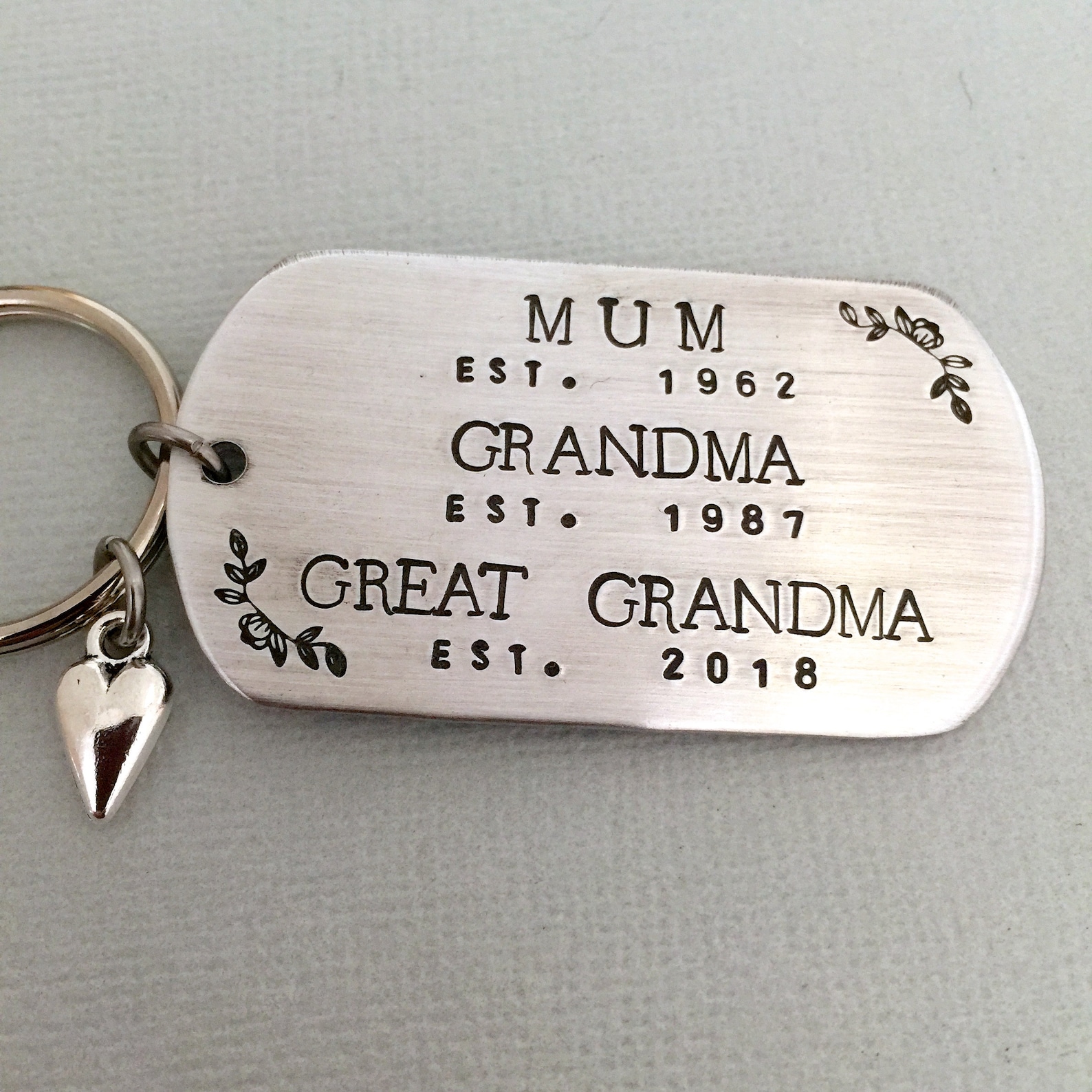 Personalised Great Grandma Keychain, Mother Gift, Mother's Day, Gift ...