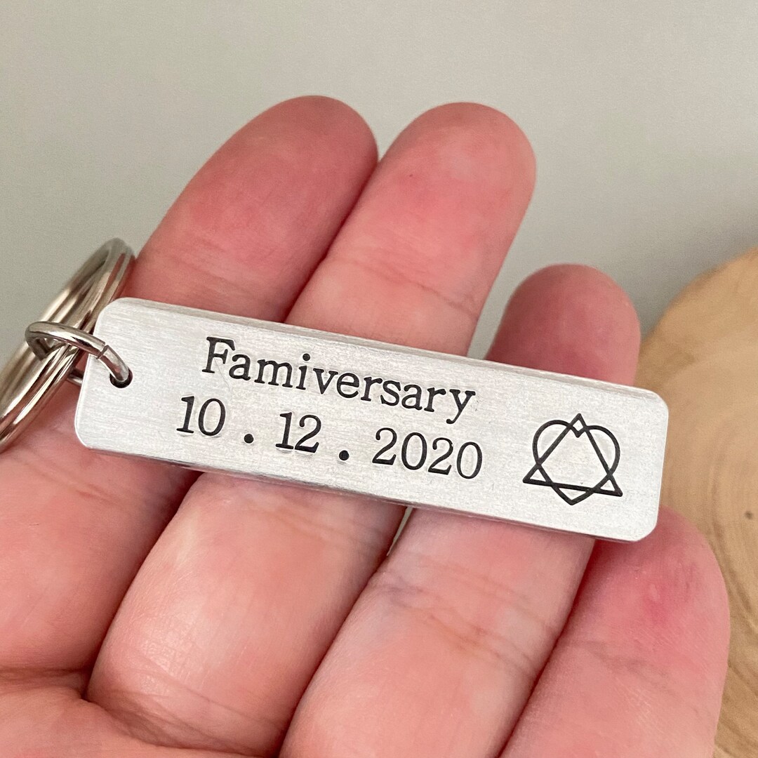 Double Sided Adoption Keychain, Foster Parent Gift, Stepchild Gift ...