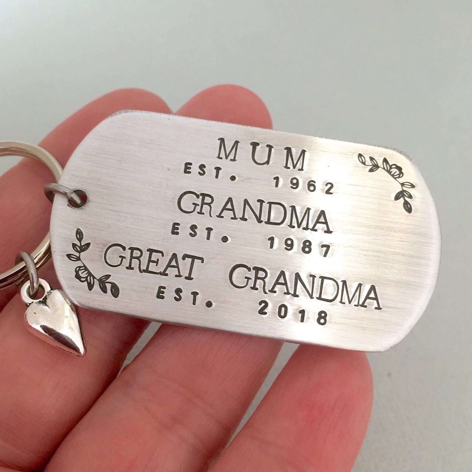 Personalised Great Grandma Keychain, Mother Gift, Mother's Day, Gift ...