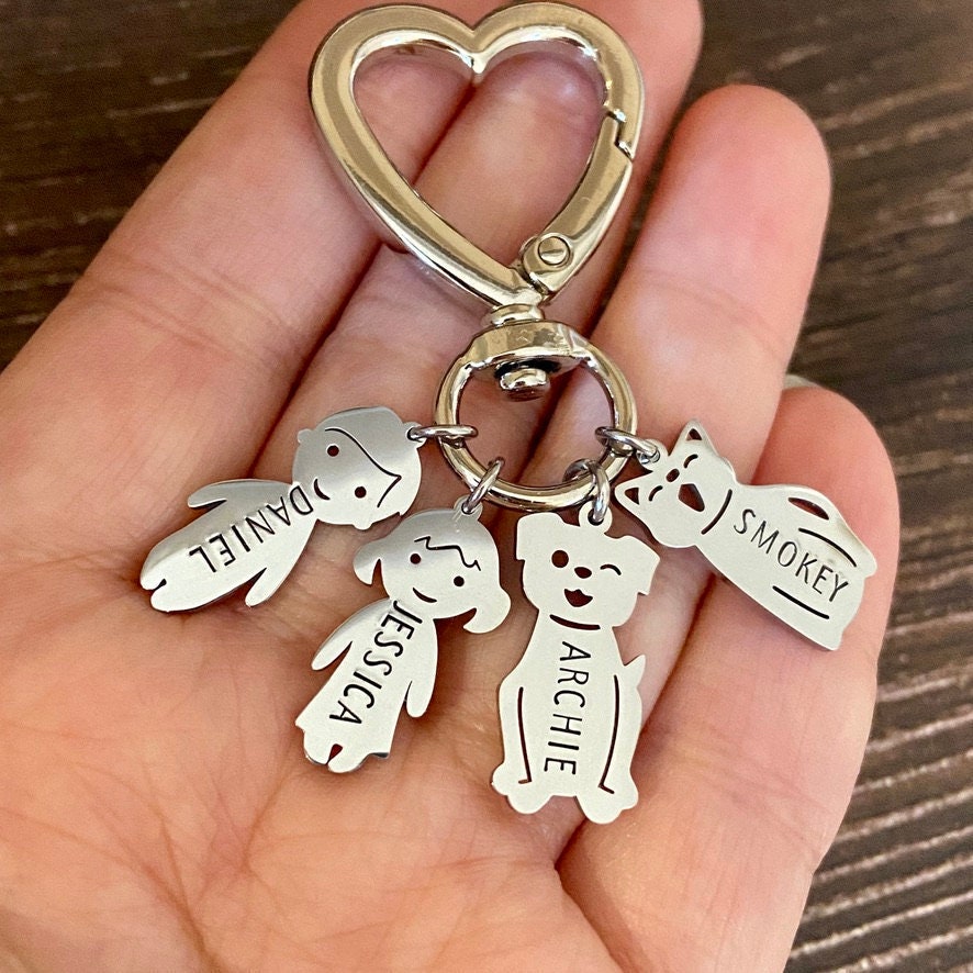 Personalised Family Key Chain Gift for Mum Mother Keychain | Etsy Australia