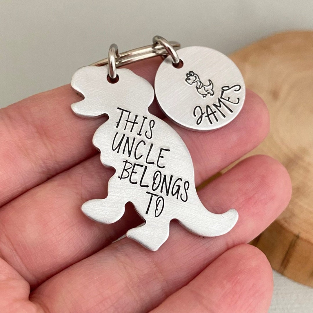 Custom Uncle Keychain, Gift From Nephew Niece, Father's Day Gift, This ...