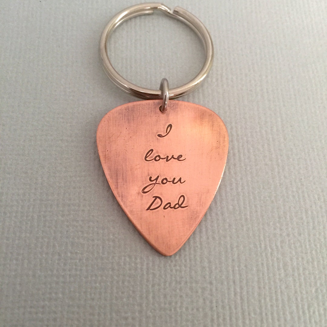 Double Sided I Love You Dad Keychain, Daddy Keyring, Father's Day Gift ...