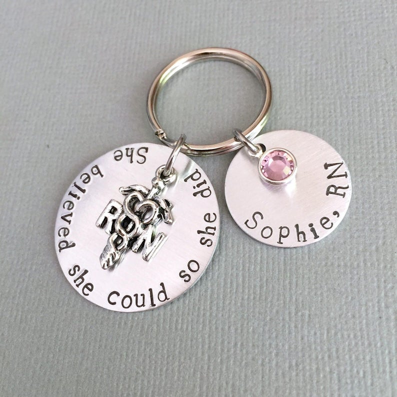 Personalized RN Nurse Keychain Nurse Gift Nurse Graduation - Etsy
