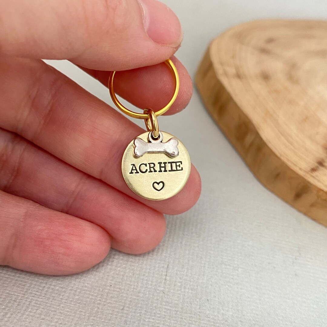 Mini Dog Tag ID, 15 Mm or 5/8 Inches, Collar Tag, Puppy Tag, Small Dog ...