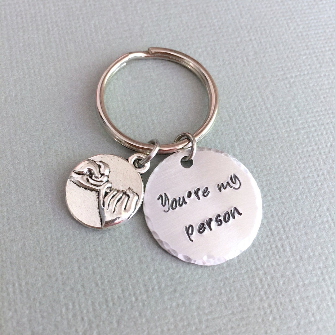 You Are My Person Keychain, Best Friend Gift, Friend Keychain, Grey's ...