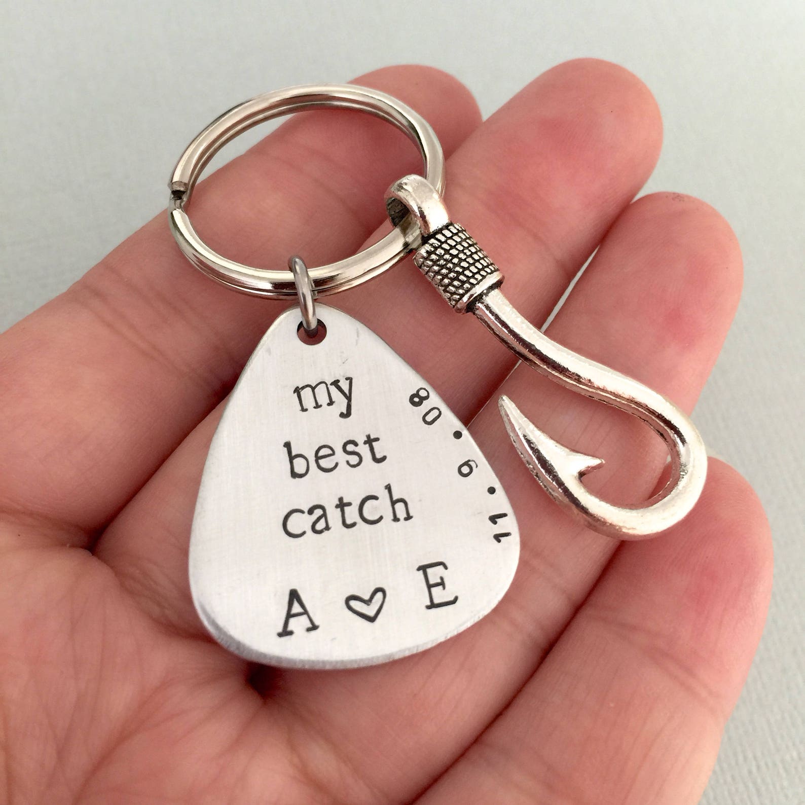 My Best Catch Keychain Gift for Boyfriend Husband Gift | Etsy