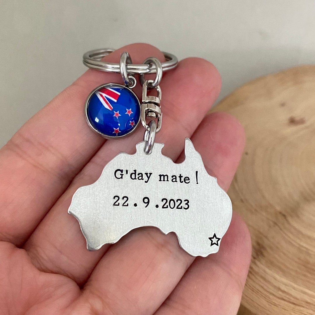 Double Sided Australia Citizenship Keychain, Congratulation Gift, Gift ...