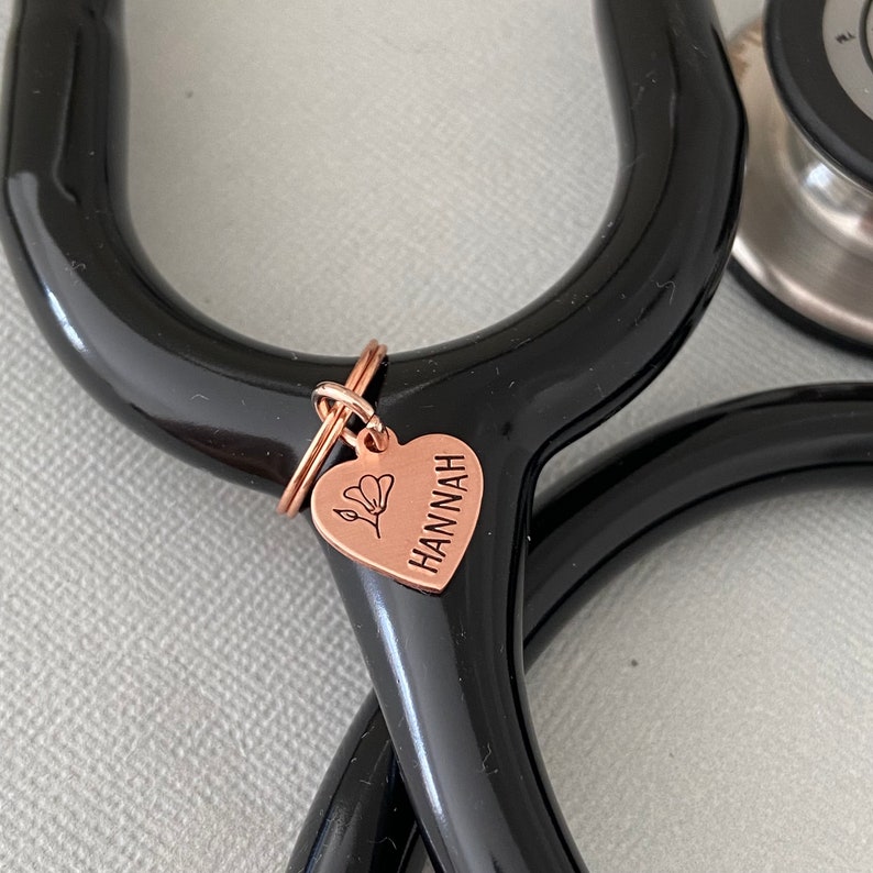 Personalised Stethoscope ID Tag Name Tag Stethoscope Charm - Etsy