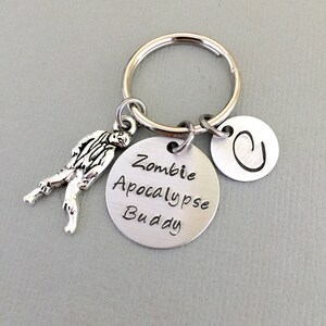 Zombie Apocalypse Keychain, Zombie Keychain, Gift for Him, Boyfriend ...