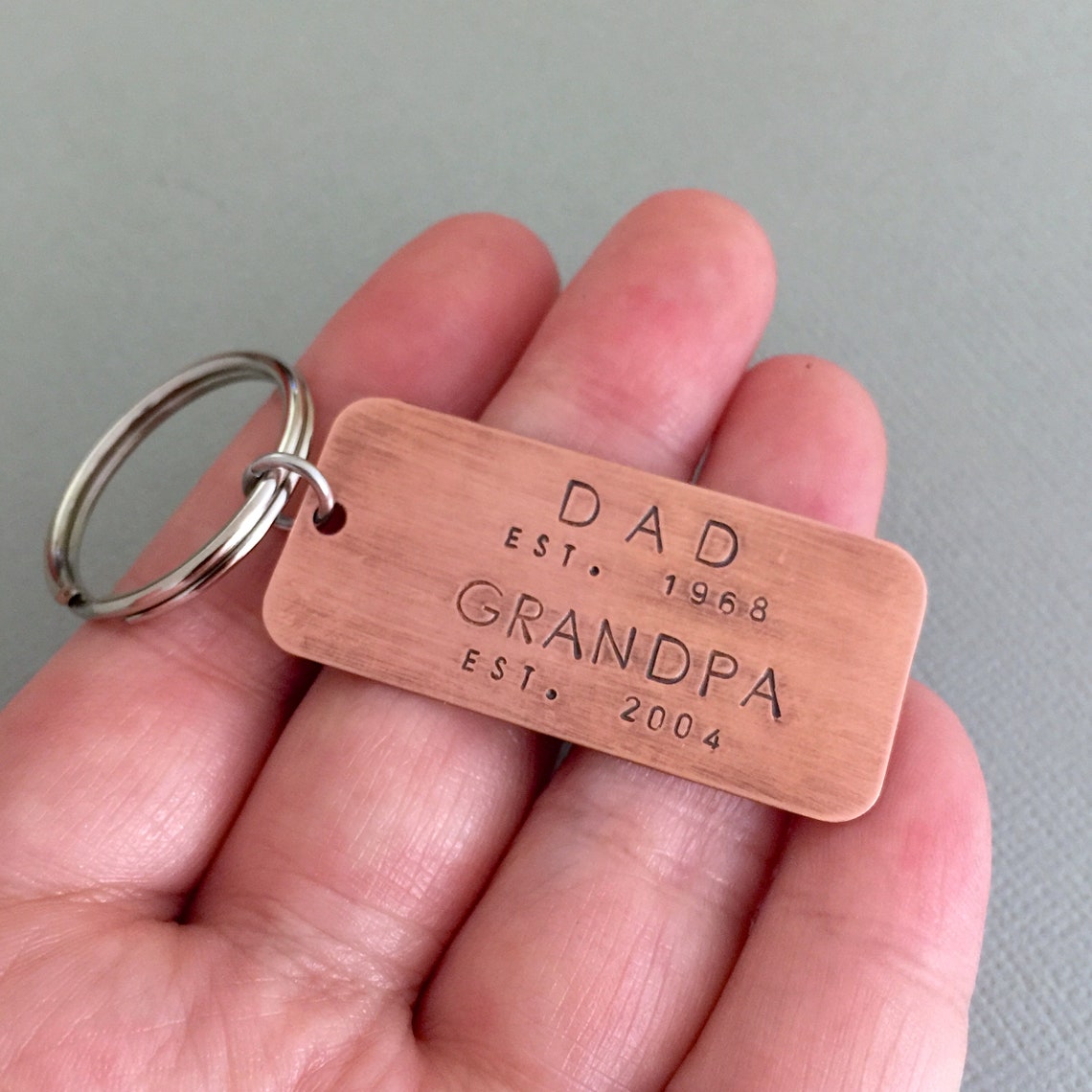 Personalized Grandpa Keychain, Grandpa Gift, Fathers Day, Grandfather ...