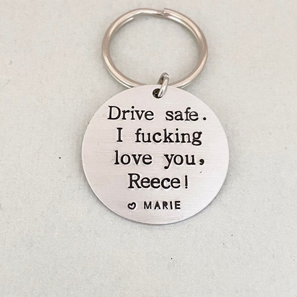 Drive Safe Keychain - Etsy