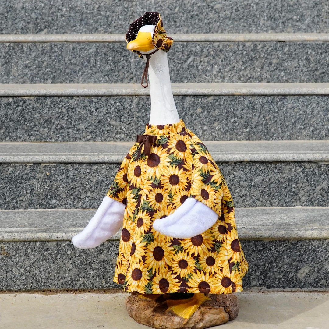 Sunflower Goose Dress for Large 23" to 28” Goose or Duck,goose Outfit ...