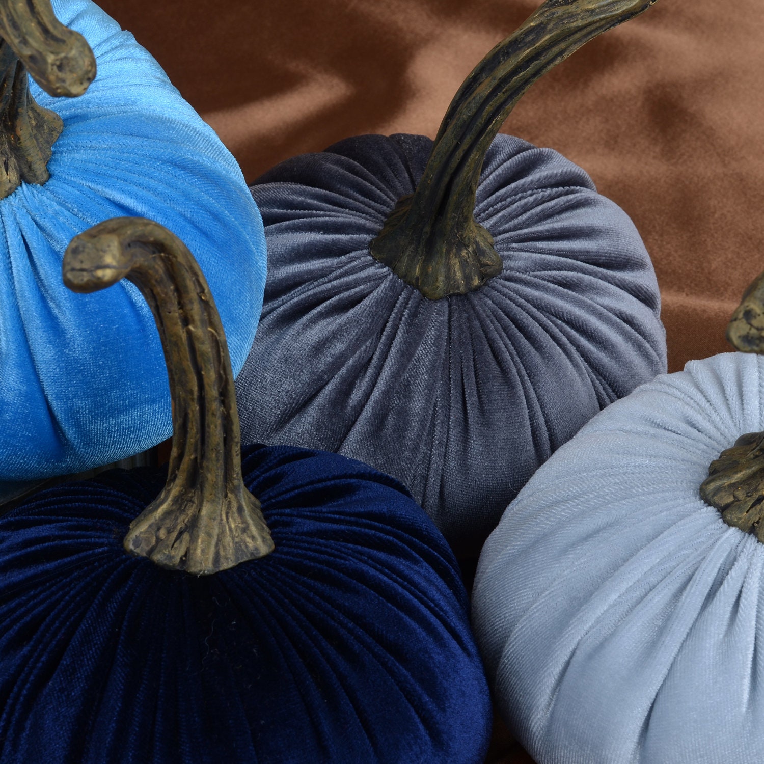 Velvet Pumpkins4 Piecessilver Velvet Pumpkinwedding - Etsy
