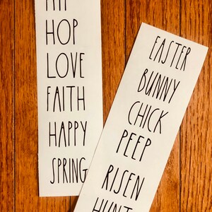 Easter Decals, Easter Egg Labels, Rae Dunn, Farmhouse, Kitchen Decal ...