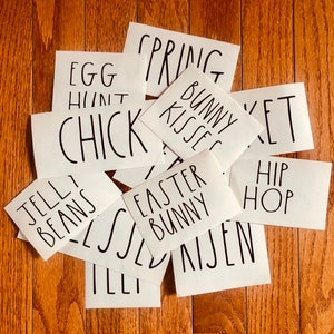 Rae Dunn Inspired Decals, Rae Dunn Decals, Custom, Personalized Decal ...