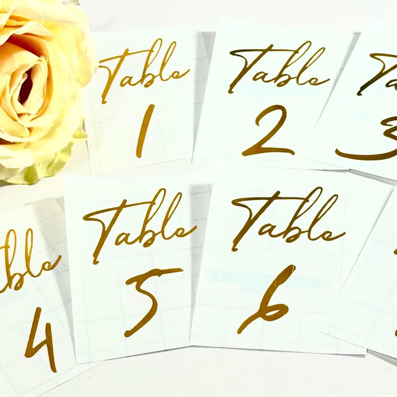 Table Number Stamps - Etsy