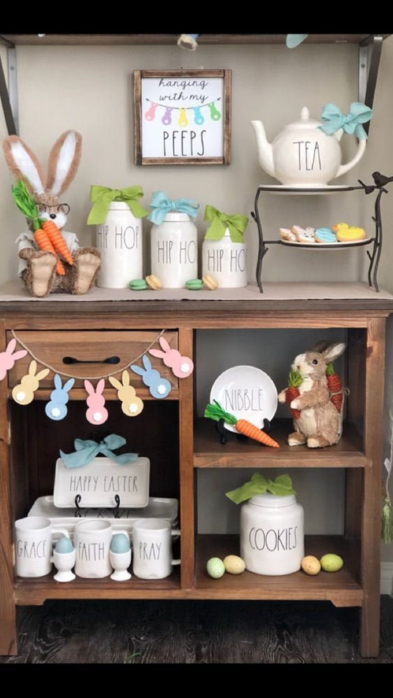 Easter Decals Easter Egg Labels Rae Dunn Farmhouse Kitchen - Etsy