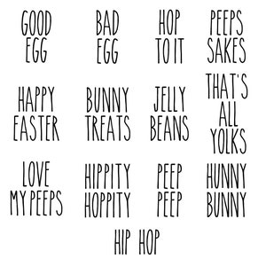 Easter Decals, Easter Egg Labels, Rae Dunn, Farmhouse, Kitchen Decal ...