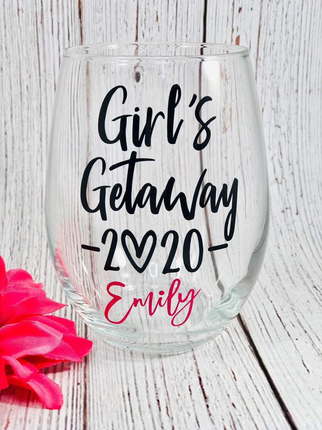 Girls Trip Girls Vacation Bachelorette Wine Glass Vacation - Etsy