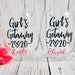 Girls Trip Girls Vacation Bachelorette Wine Glass Vacation - Etsy