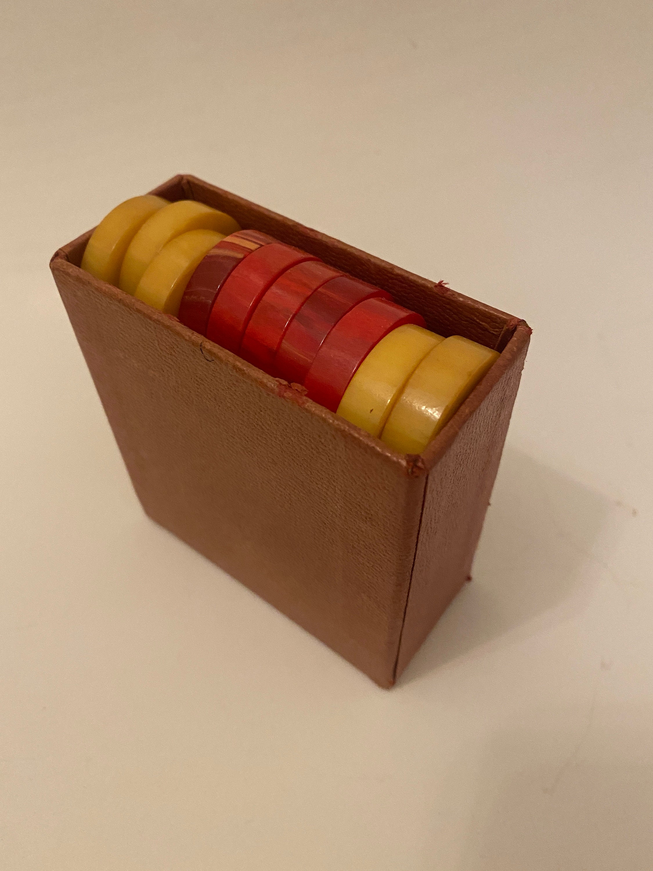 Thick Marbled Swirl Bakelite Backgammon Checkers, With Case - Etsy