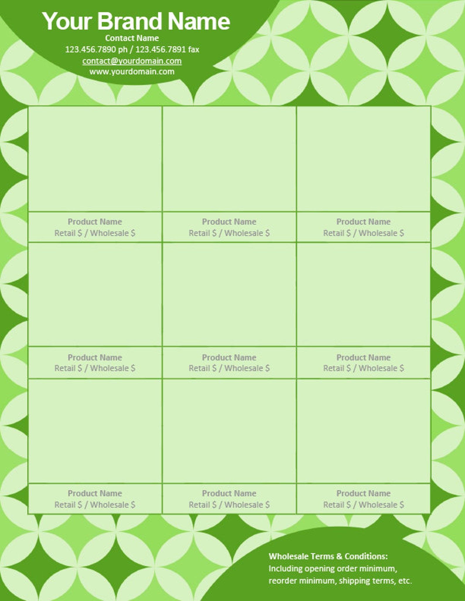 Microsoft Word Line Sheet Instant Download Template Greenway by Great ...