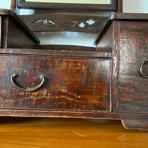 Beautiful Antique Japanese Kyodai Vanity - Geisha Tansu With Mirror ...