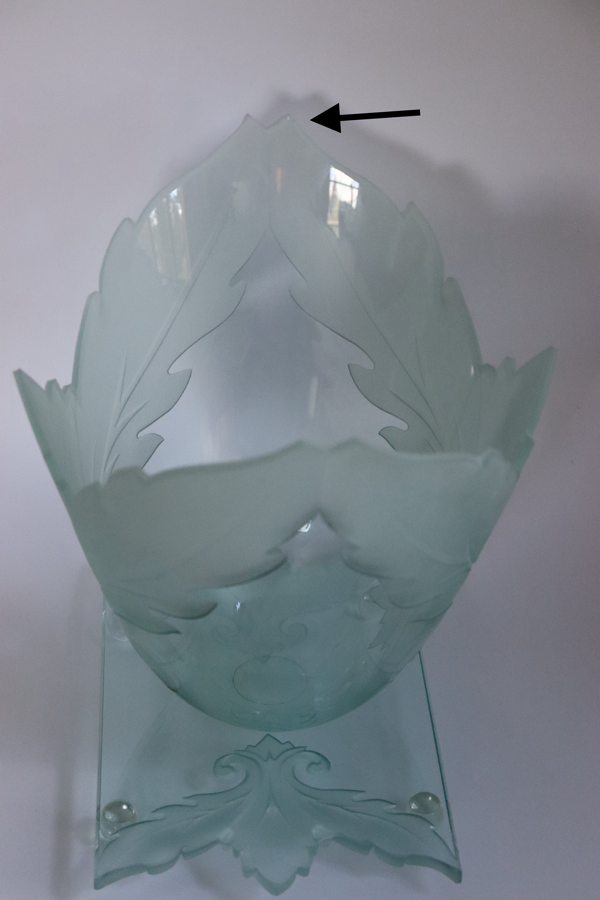 1990'S Robert Guenther and George Luna Studio Art Glass Oval Bowl With ...