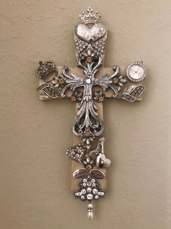 Embellished Jeweled Cross | Etsy