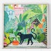 Panther Print / Black Cat / Botanical Print / Jungle / Safari ...