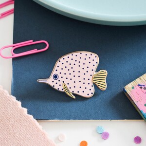 Reef Fish Enamel Pin Lapel Pin Hard Enamel Badge Cute - Etsy